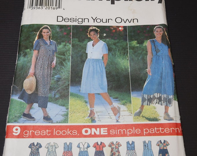 Uncut 20-22-24 Design Your Own Dress Pattern, Simplicity 7577 - Etsy