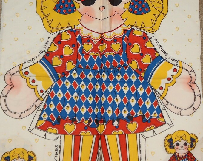 Doll Panel Fabric, Doll Measures 20 Inches Long - Etsy