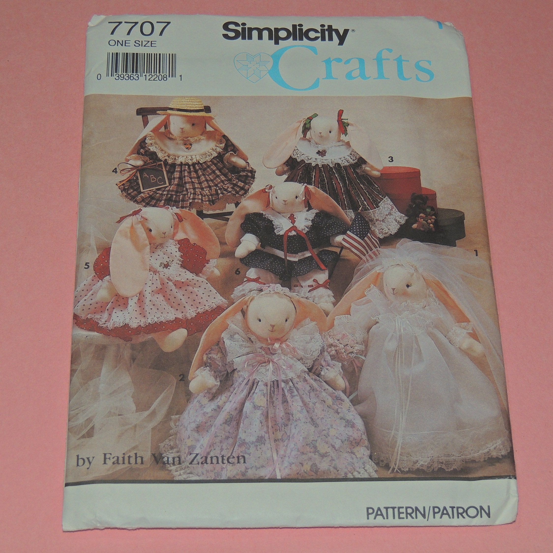Uncut Simplicity 7707 Bunny With Seasonal Wardrobe Clothing Pattern by ...