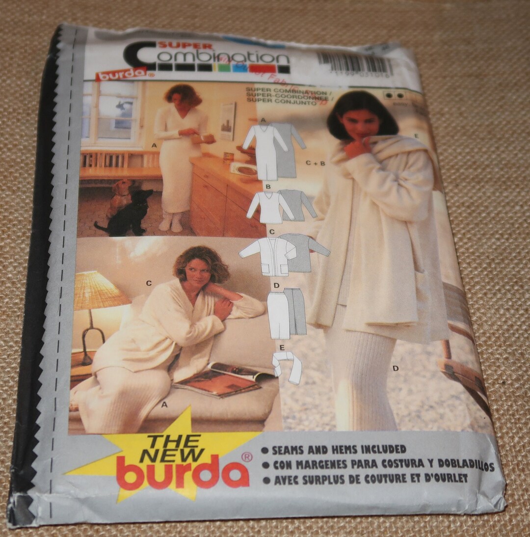 Uncut 10-20 Super Combination Burda 3101 Dress, Jacket, Skirt and Belt ...