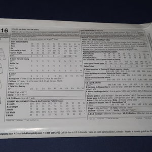 Uncut 7-14 Simplicity 1816 Girls Pull on Skirts Pattern - Etsy