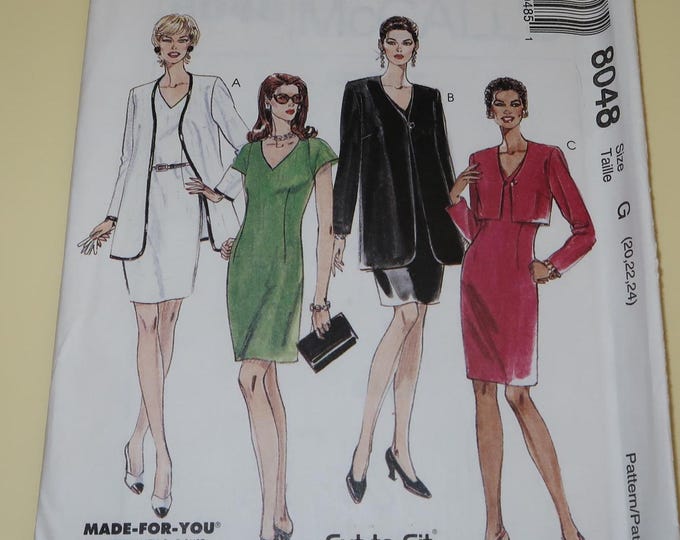 Uncut 10-22 Easy Simplicity 1185 Misses Knit Dress in 2 Lengths Pattern ...