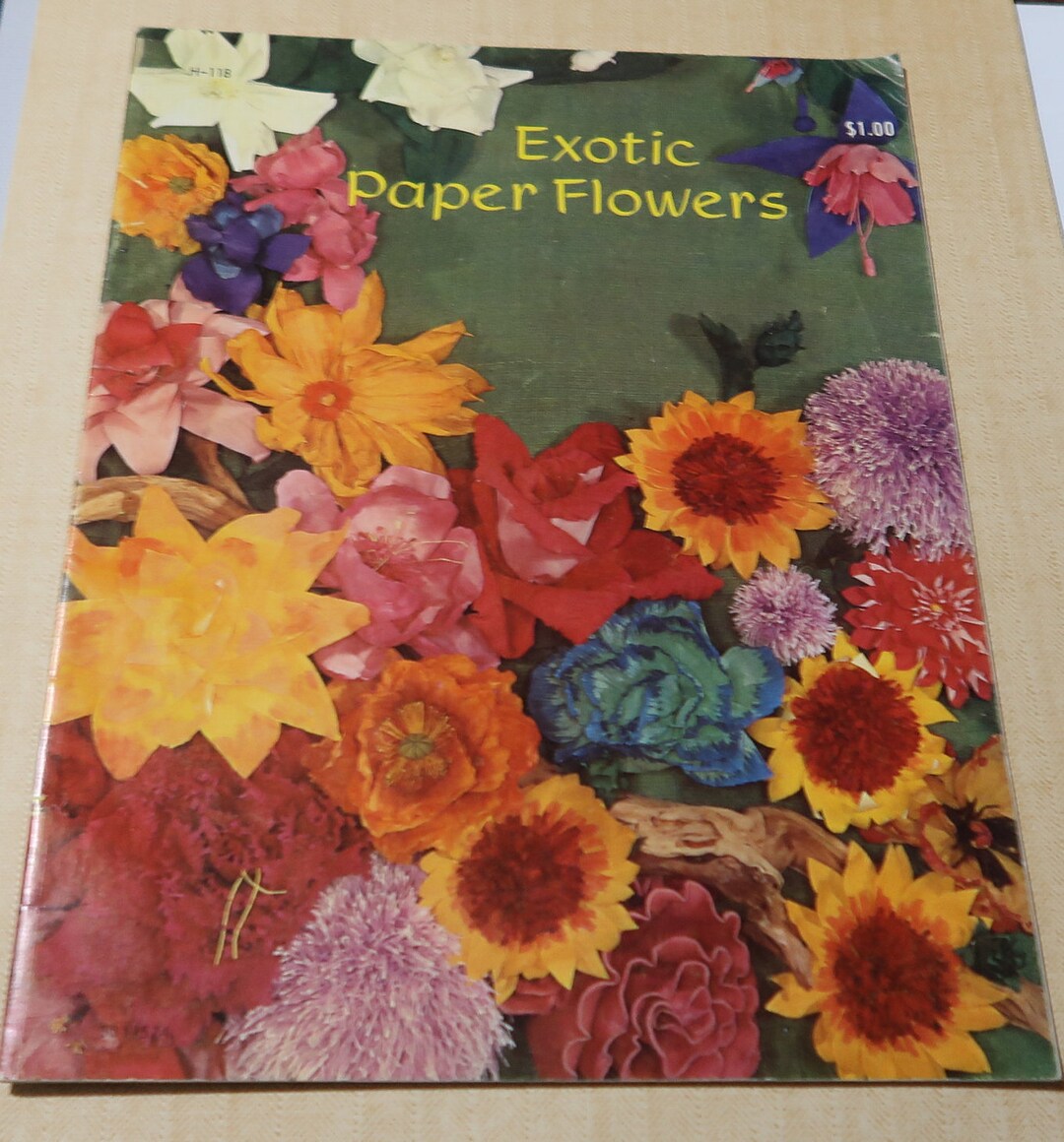 1967 Exotic Paper Flowers Craft Book - Etsy