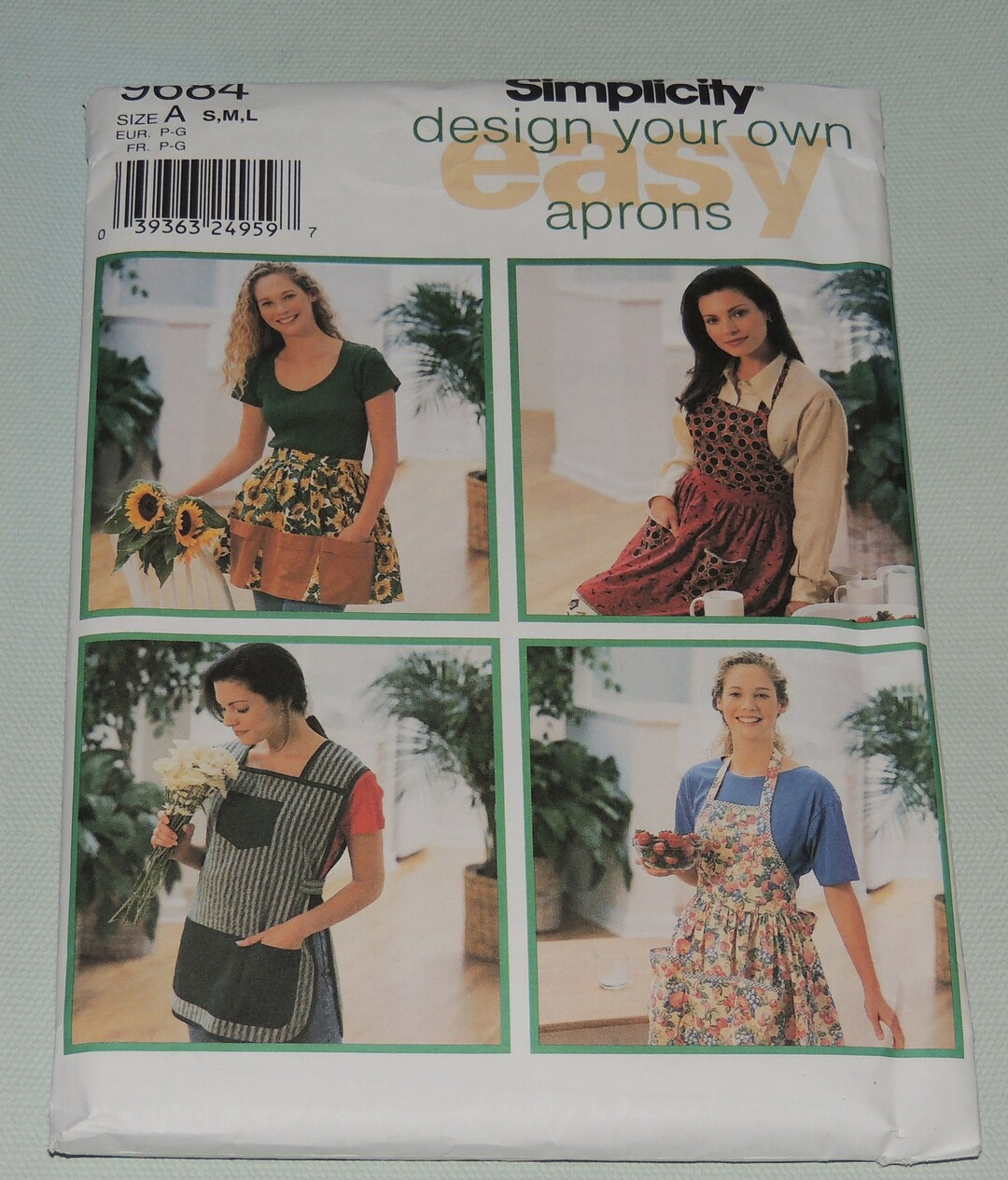 Uncut S-L Design Your Own Apron Pattern Simplicity 9684 - Etsy
