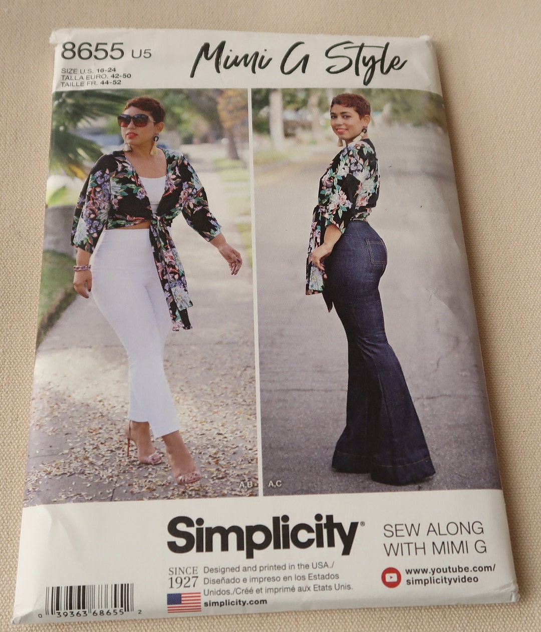 Simplicity 8655 Sewing Pattern: High Waisted Pants & Tie Top, Misses ...
