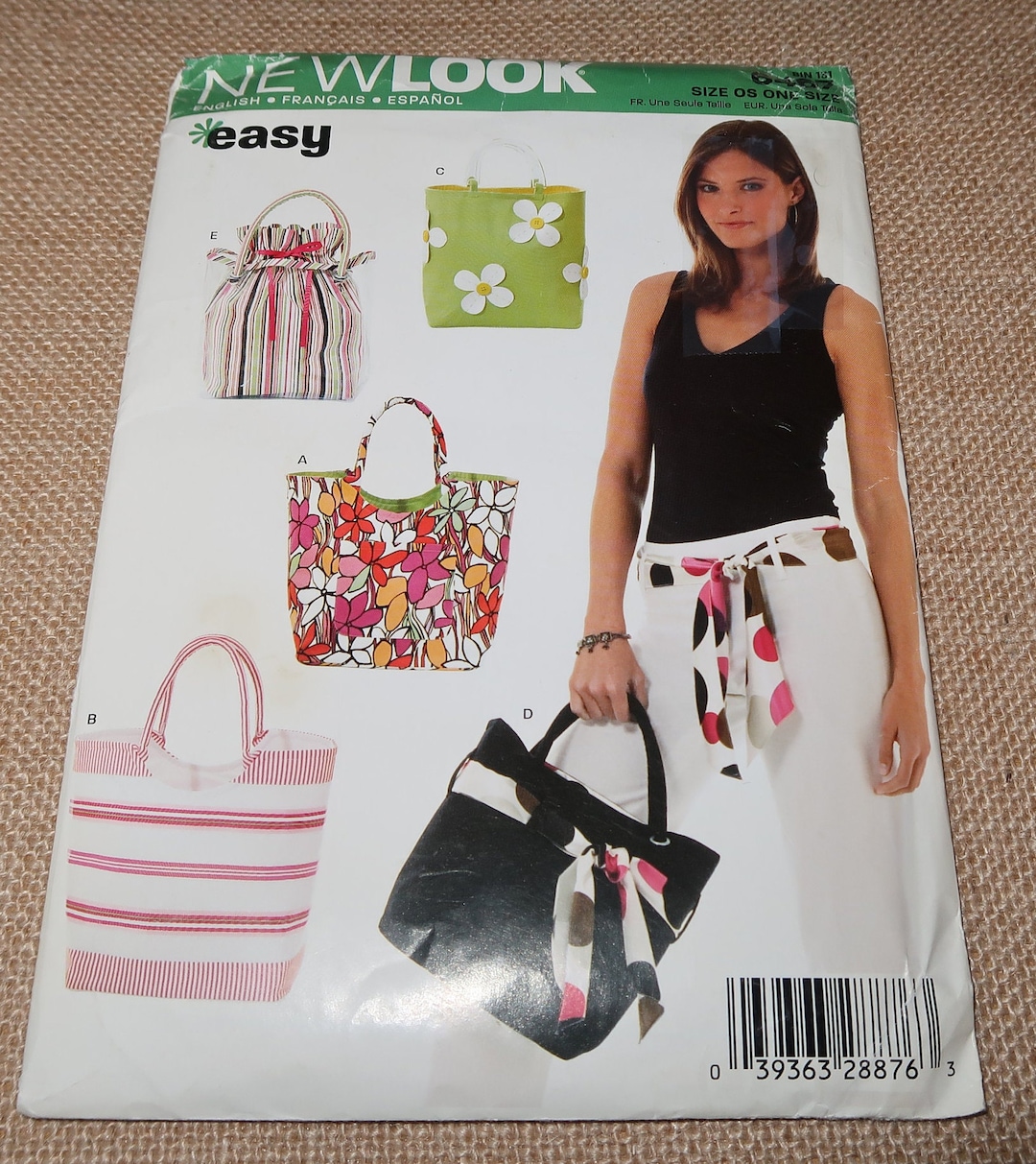 Uncut New Look 6467 Easy Bags Pattern - Etsy