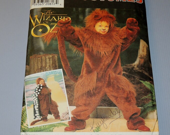 Wizzard of Oz LION Halloween Costume Uncut Simplicity 7825 Sizes 3 to 8 ...