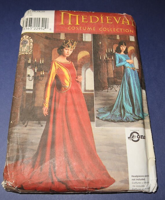 Uncut 16-20 Medieval Costume Collection Simplicity 8725 - Etsy