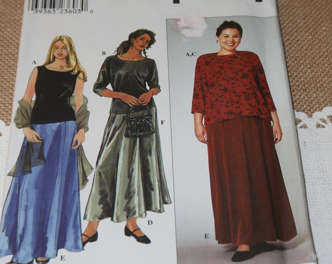 Uncut 26W-32W Khaliah Ali Collection, Simplicity 2947 Womens Knit Dress ...