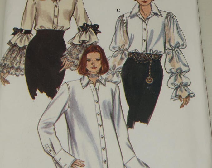 Uncut 6-8-10 Vogue 8773 Misses Shirt Pattern - Etsy