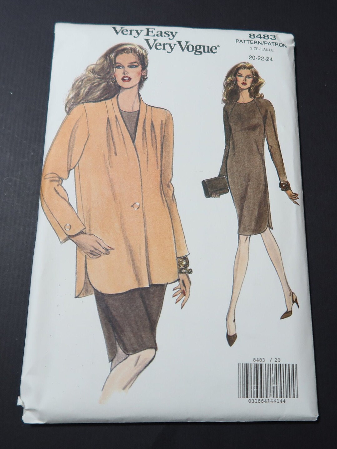 Uncut Bust 42-46 Vogue 8483 Very Easy Very Vogue Misses/petite - Etsy