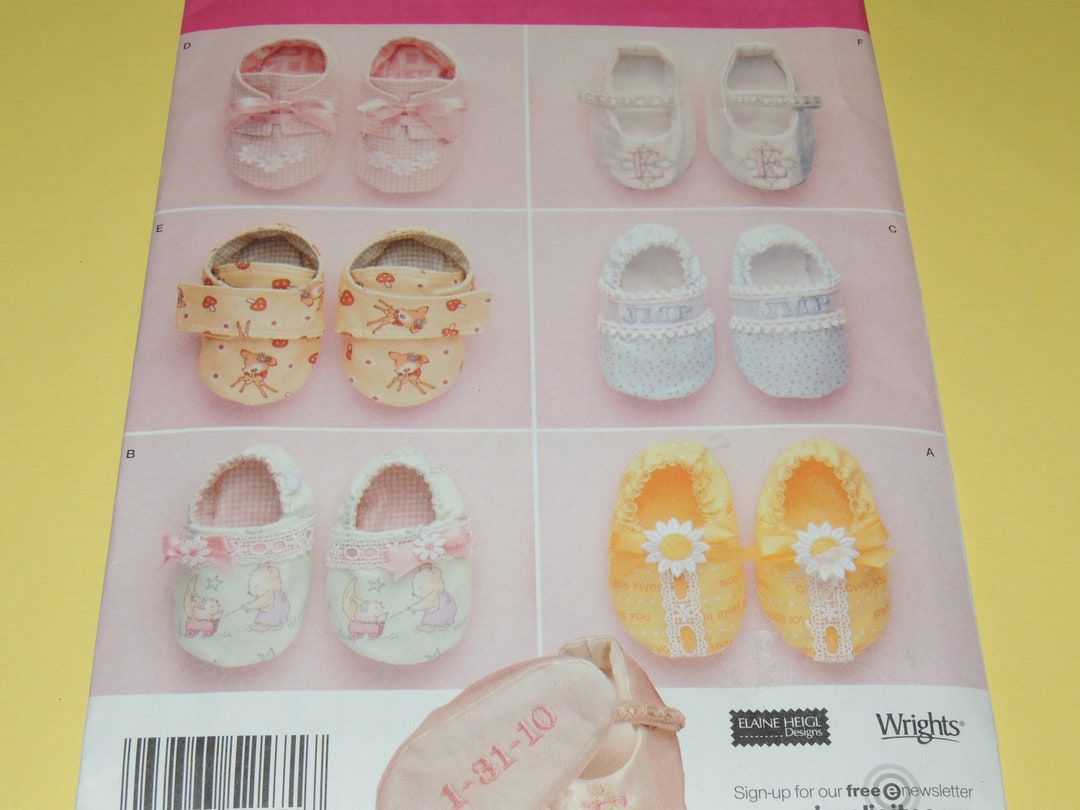 Uncut Simplicity 2471 Baby Shoes Pattern - Etsy