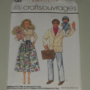 Uncut Barbie, Ken and Baby Doll Pattern, Simplicity 7582 - Etsy