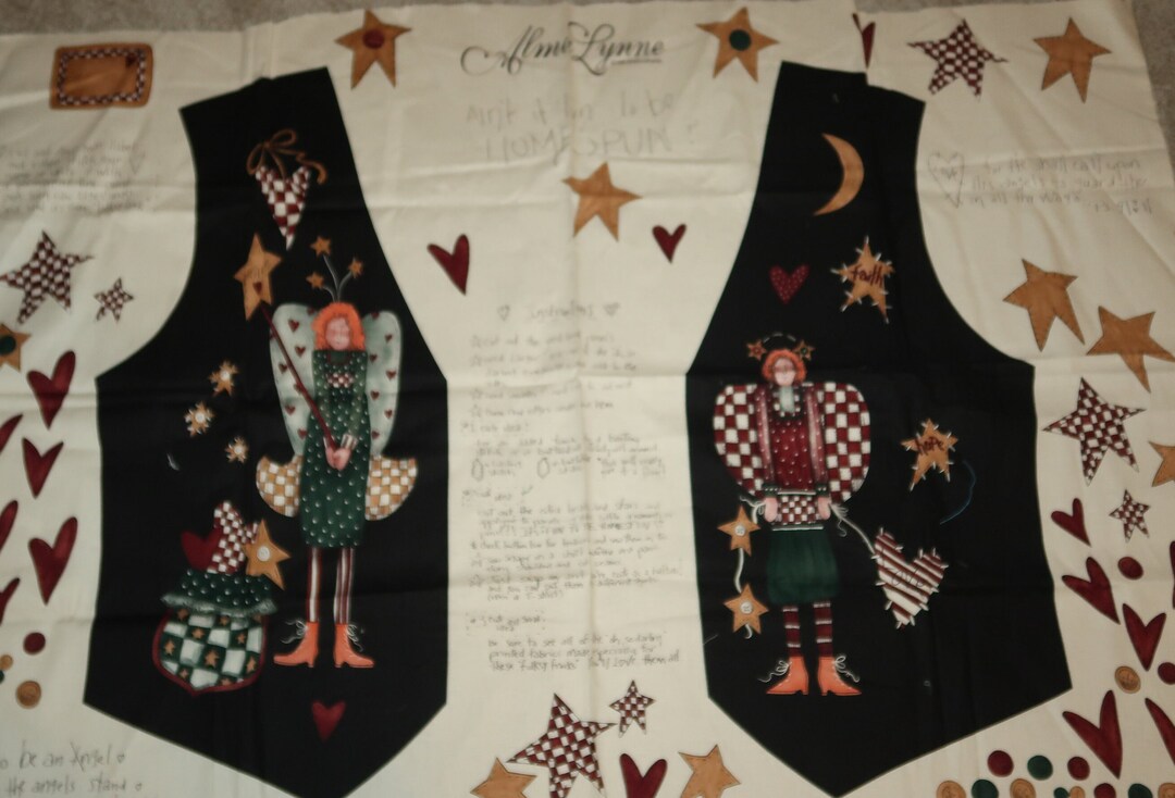 Alma Lynne Designs Fall Angel Vest Fabric - Etsy