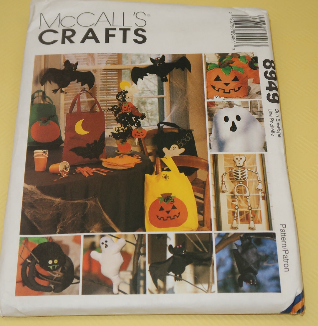 Uncut Mccalls Crafts 8949 Scary Halloween Package Pattern - Etsy