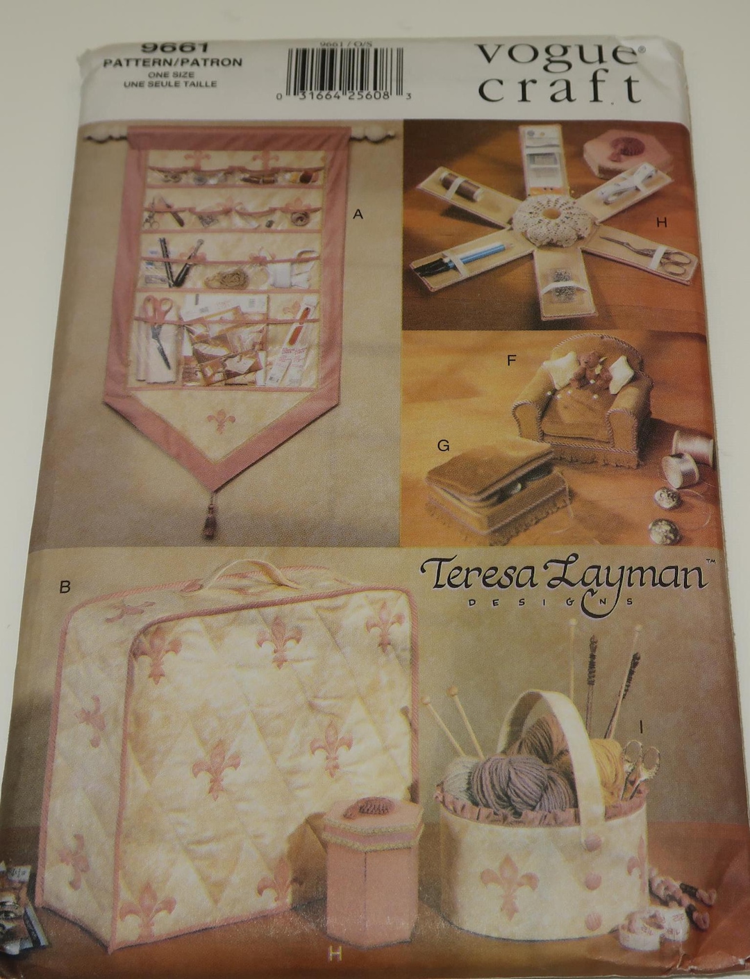 Uncut Vogue Craft 9661 Sewing Accessories Pattern - Etsy