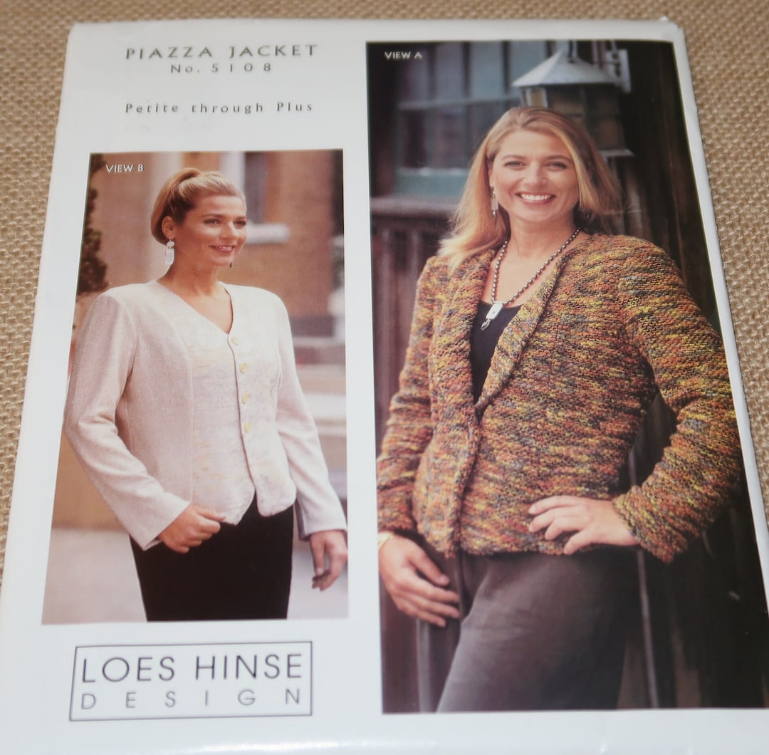Uncut Loes Hinse Design "plazza Jacket" No. 5108 Petite Through Plus ...