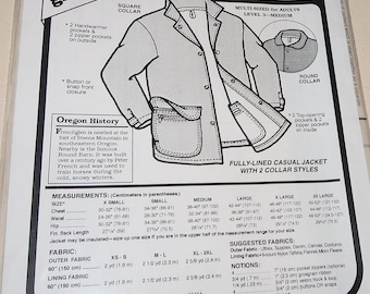 Barn Jacket Pattern | Etsy