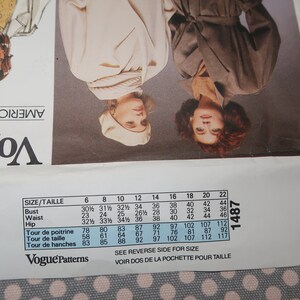 Uncut 12 Vogue American Designer Blassport Ltd Vogue 1487 Misses Coat ...