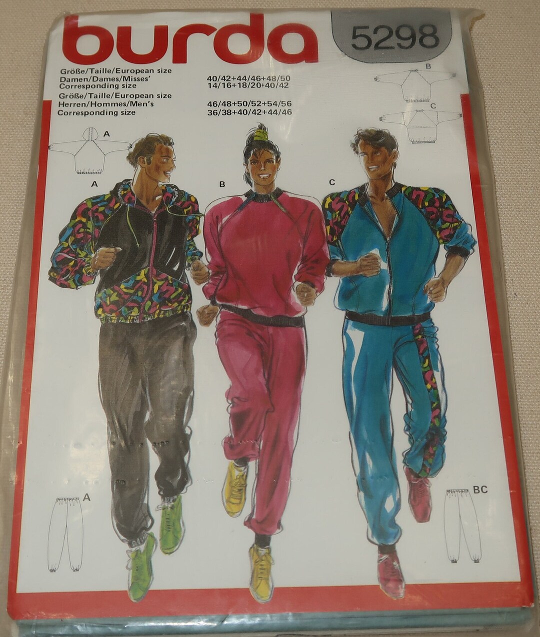 Uncut Unisex Burda 5298 Pants and Jacket Pattern - Etsy