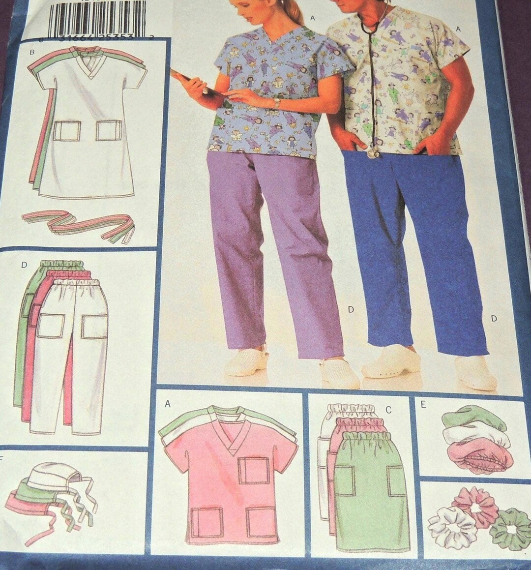 Uncut L-XL Butterick 4946 Uniform Basics Uniform, Dress, Belt, Top ...