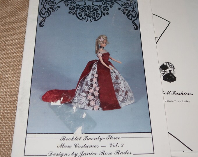 Living Doll Fashions, Booklet 23, Costumes by Janice Rose Rader ...