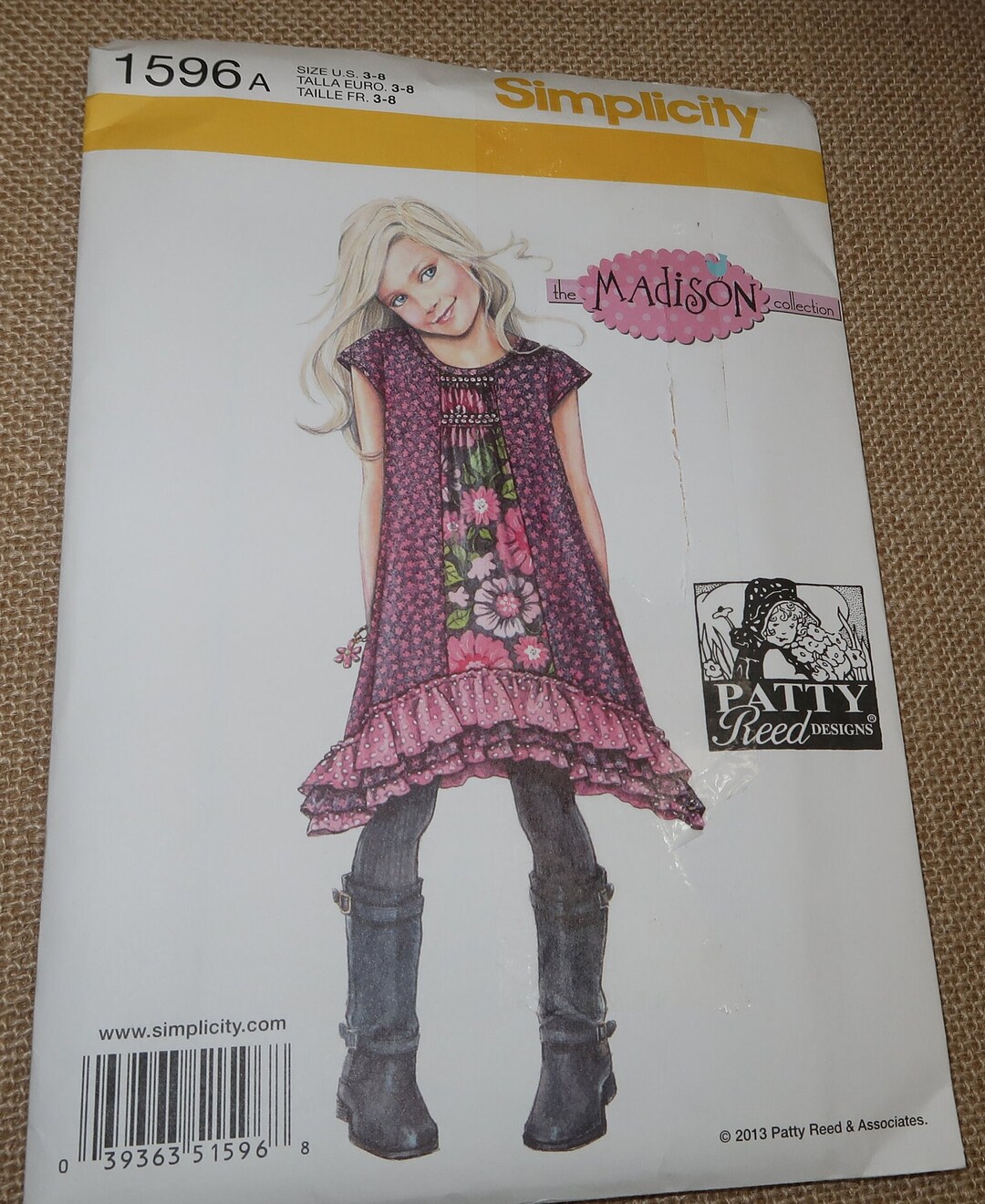 Uncut 3-8 Patty Reed Designs the Madison Collection Childs Dress ...