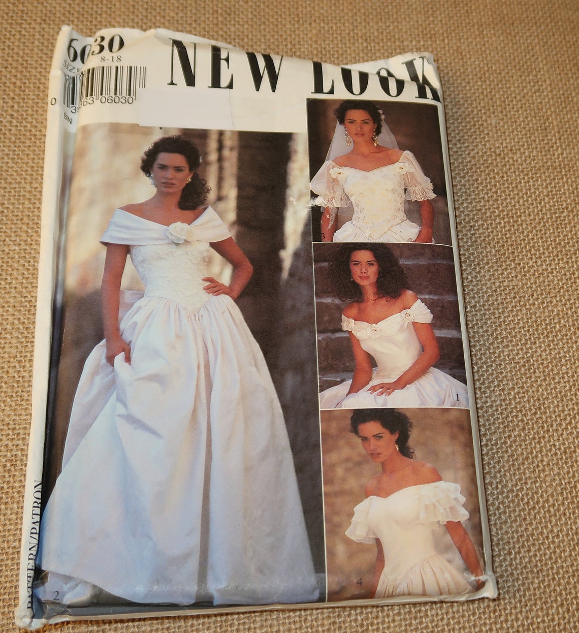 Uncut 8-19 New Look WEDDING Gown Pattern - Etsy