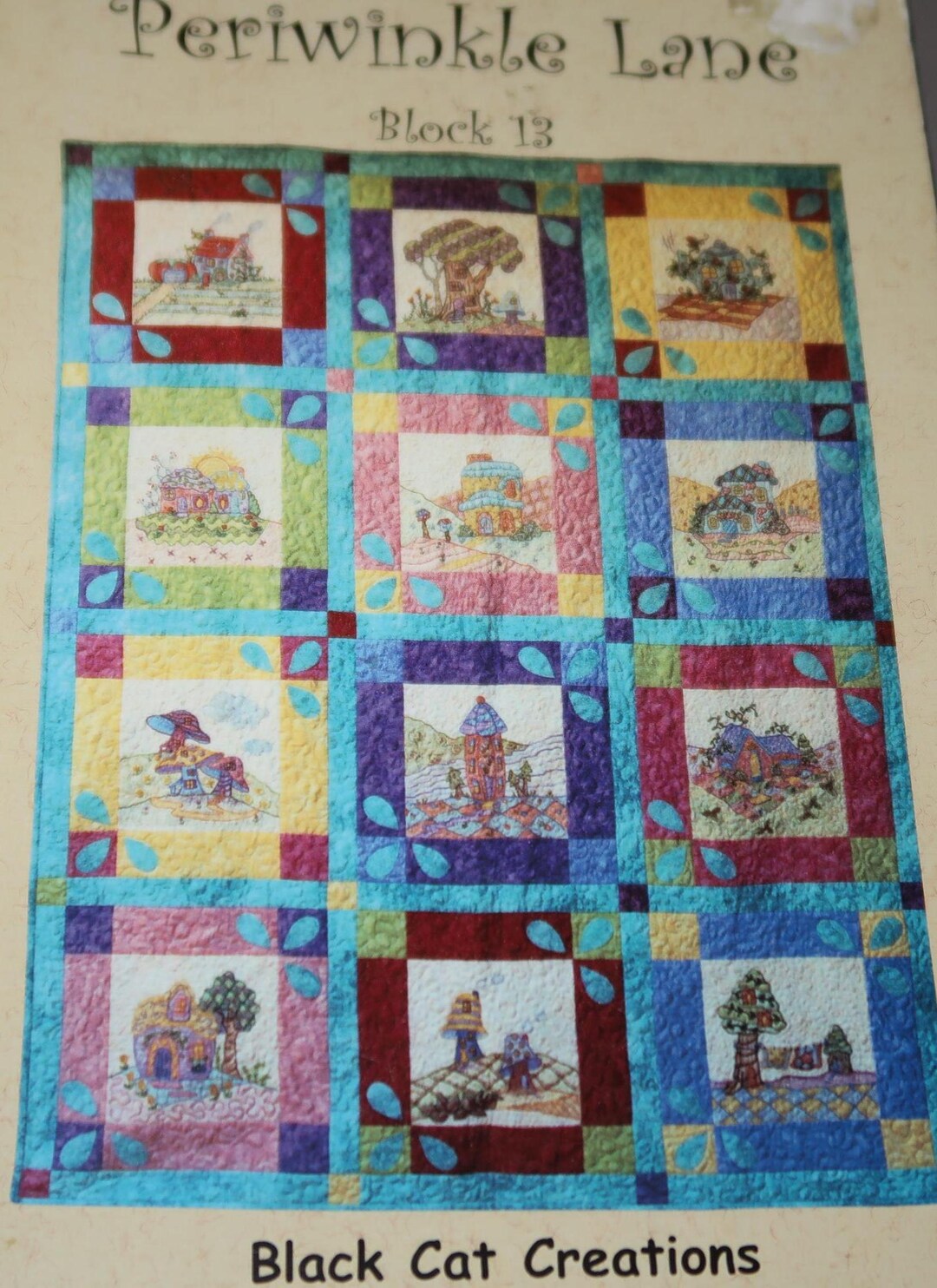 Periwinkle Lane Quilt Block Patterns by Black Cat Creations - Etsy