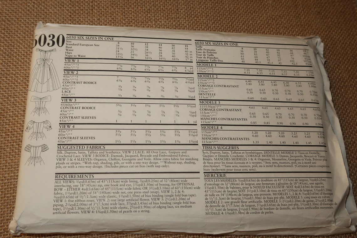 Uncut 8-19 New Look WEDDING Gown Pattern - Etsy