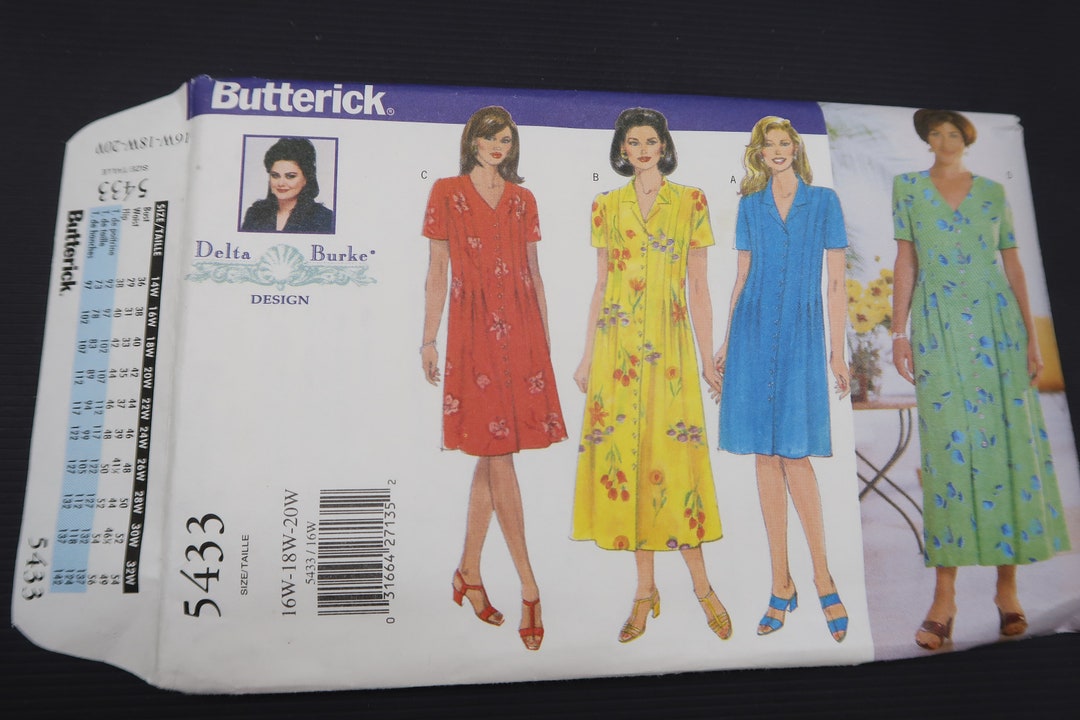 Uncut 16W-20W Delta Burke Design Butterick 5433 - Etsy