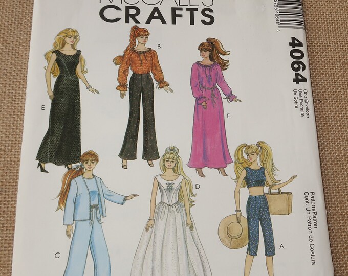 Uncut Mccalls 4064 Doll Clothes for 11 1/2 Inch Doll Pattern - Etsy
