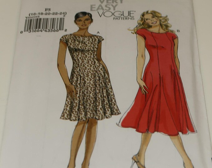 Uncut 14-22 Very Easy Vogue 8682 Misses Dress Pattern - Etsy