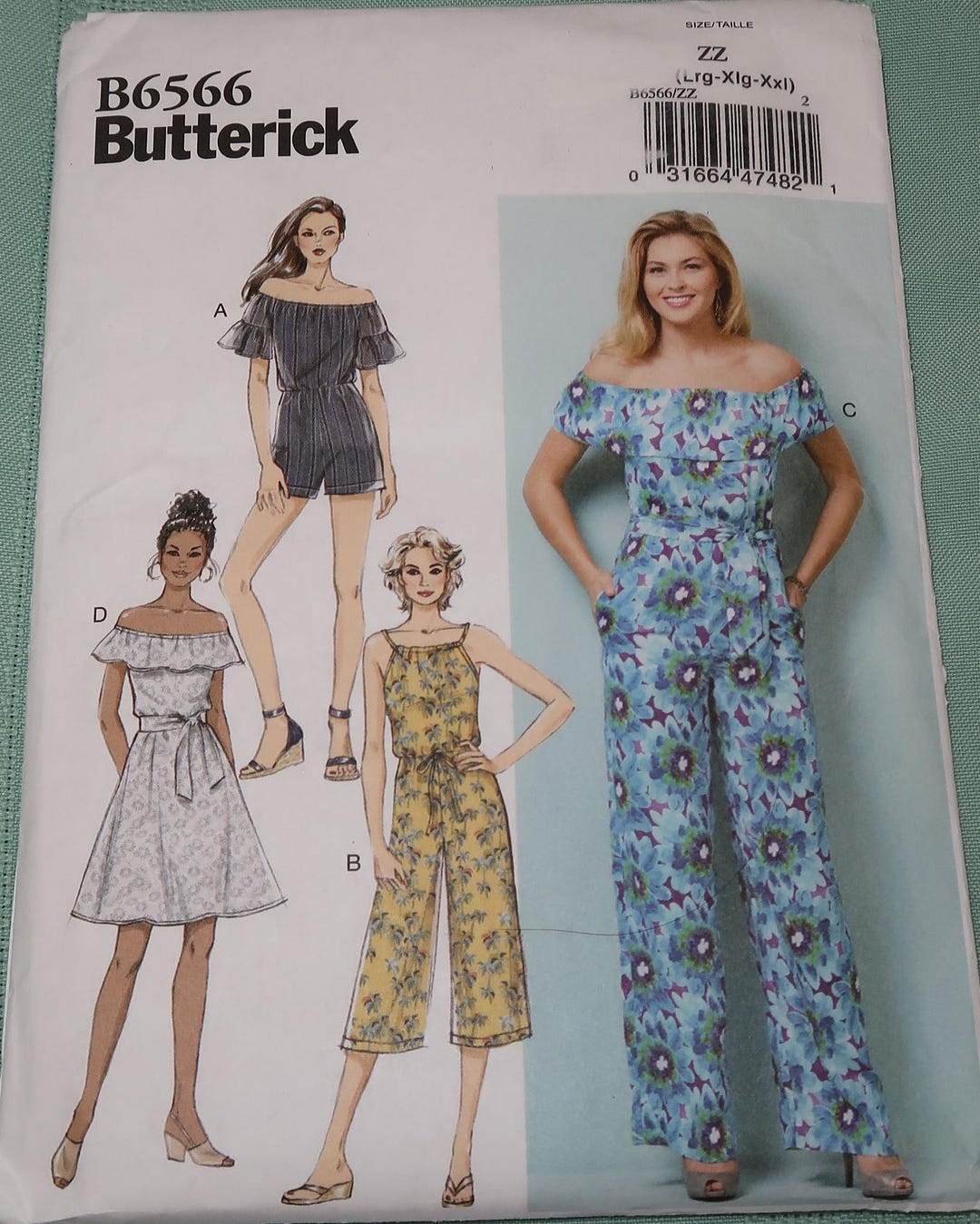 Uncut L-XXL Butterick 6566 Misses Petite Dress, Romper and Jumpsuit ...