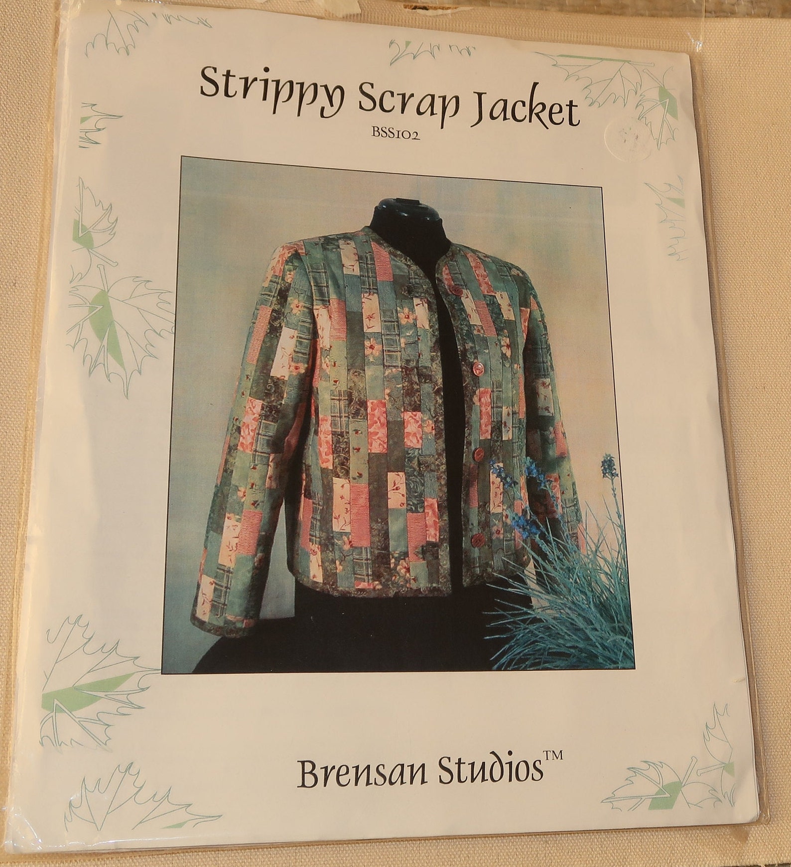 Strippy Scrap Jacket by Brensan Studios Sizes Small to Extra | Etsy