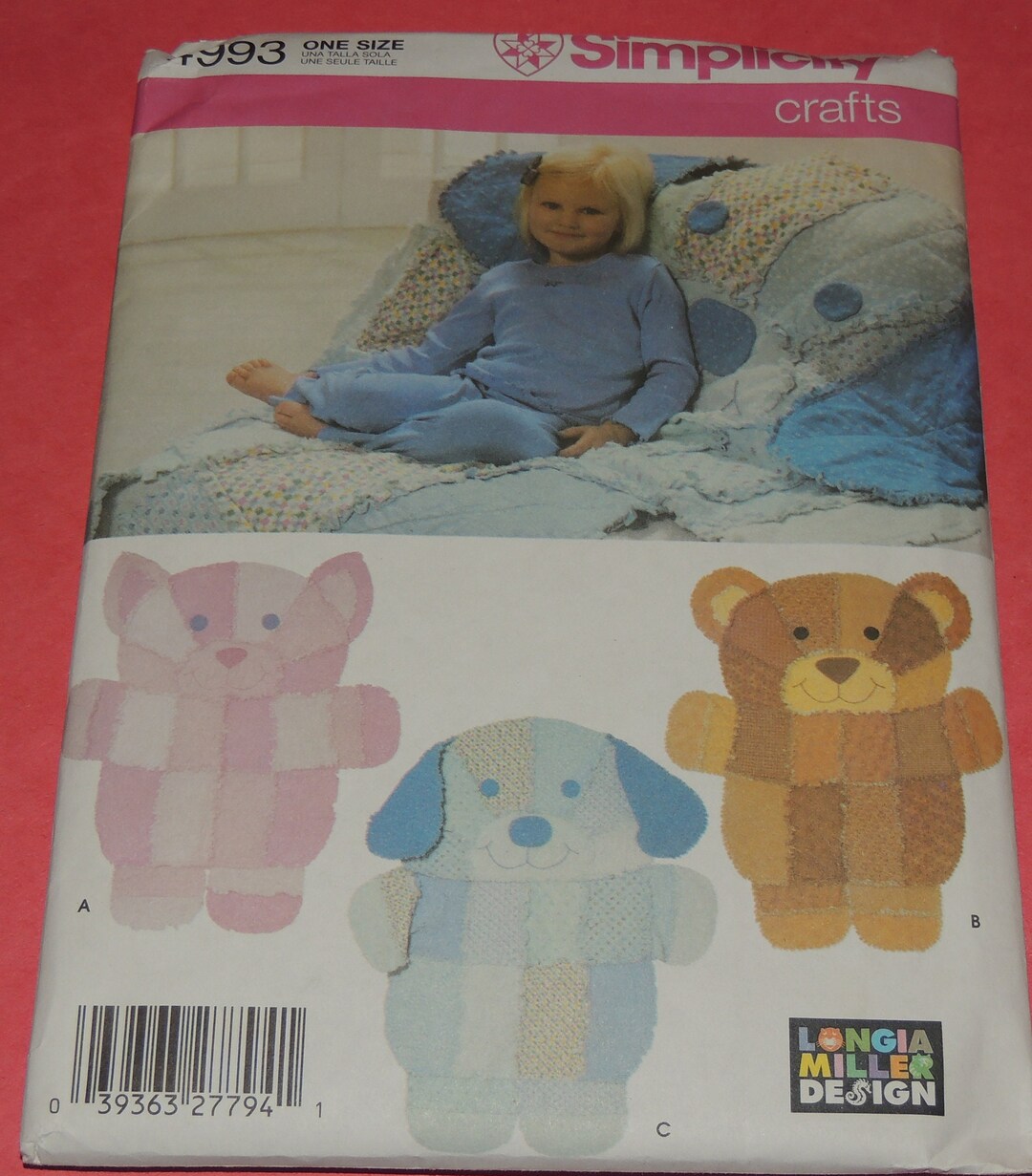 Uncut Simplicity 4993 Rag Quilt Wall Hanging or Thow Pattern - Etsy