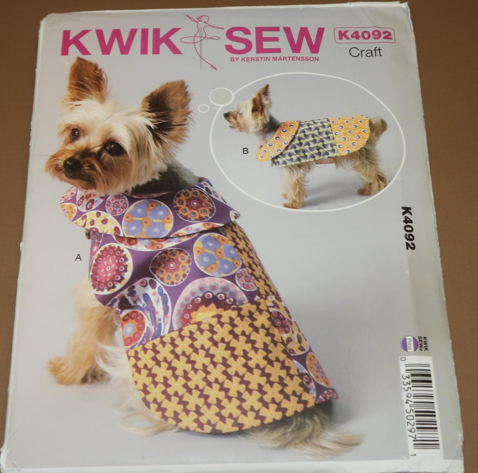 Uncut XS-XL Kwik Sew 4092 Dog Coat Pattern - Etsy