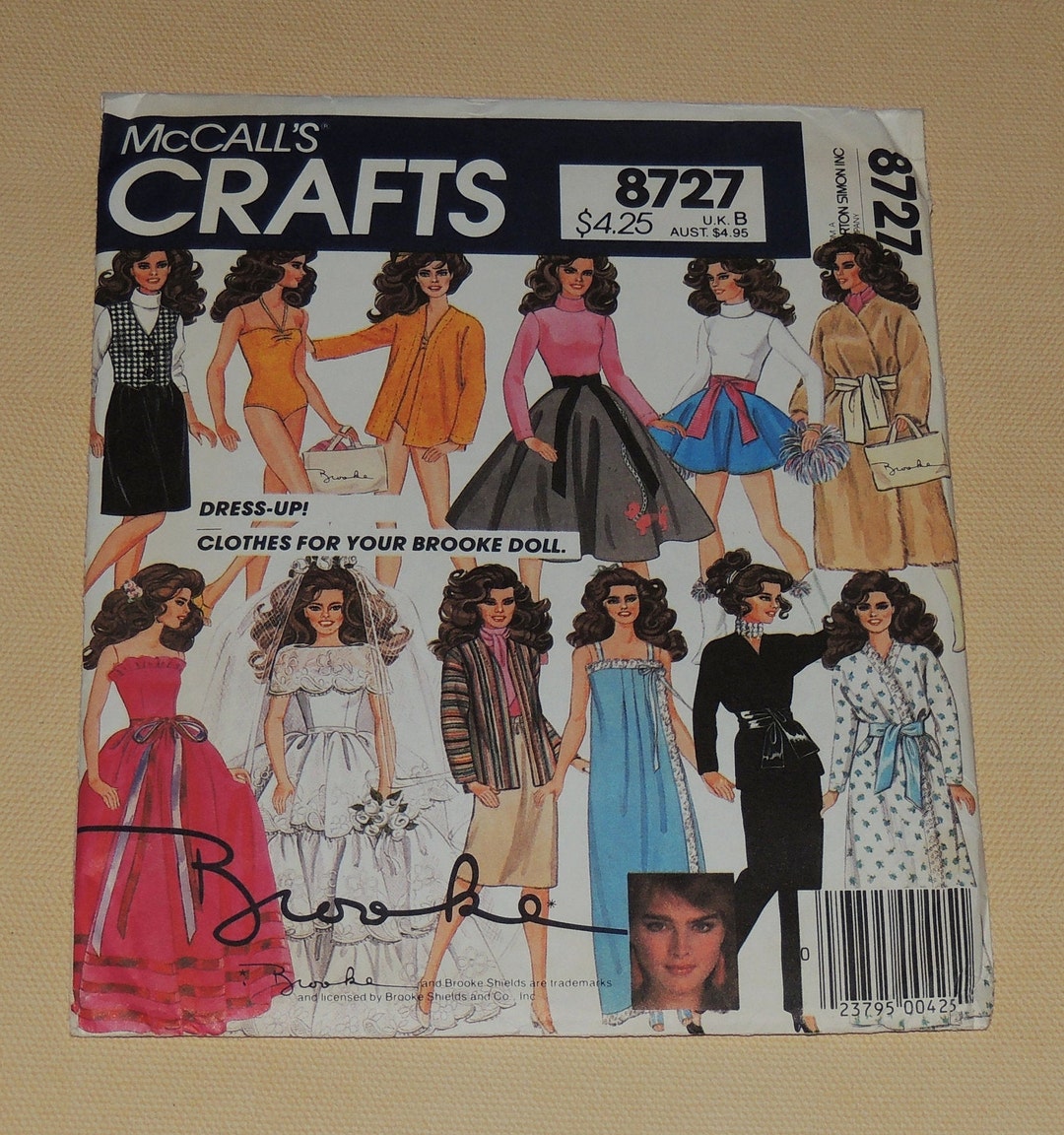 Uncut 1983 Brooke/barbie Clothing Pattern Mccalls 8727 - Etsy
