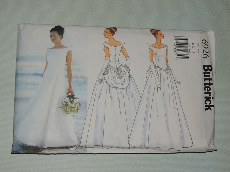 Uncut 6-10 Butterick 6926 Wedding Dress Pattern | Etsy