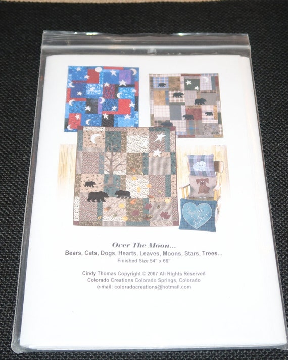 Uncut over the Moon Quilt Pattern Finished Size - Etsy