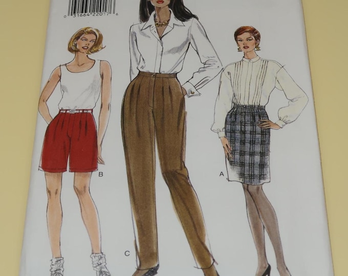 Uncut 18-20-22 Vogue 8269 Misses Top, Skirt, Shorts and Pants Pattern ...