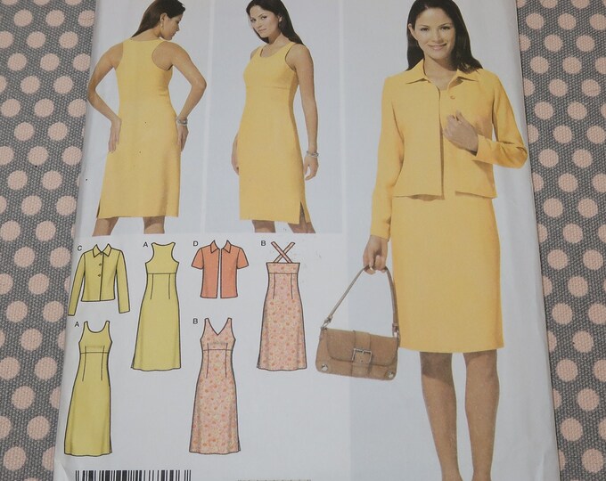 Uncut 6-12 Easy to Sew Simplicity 4991 Dress With Bodice Variations and ...