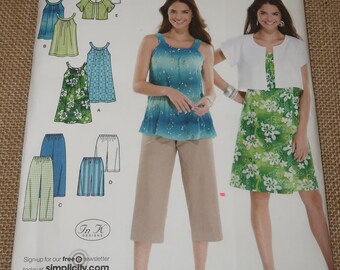Simplicity 3799 Misses' Dress or Tunic, Cropped Pants, City Shorts ...