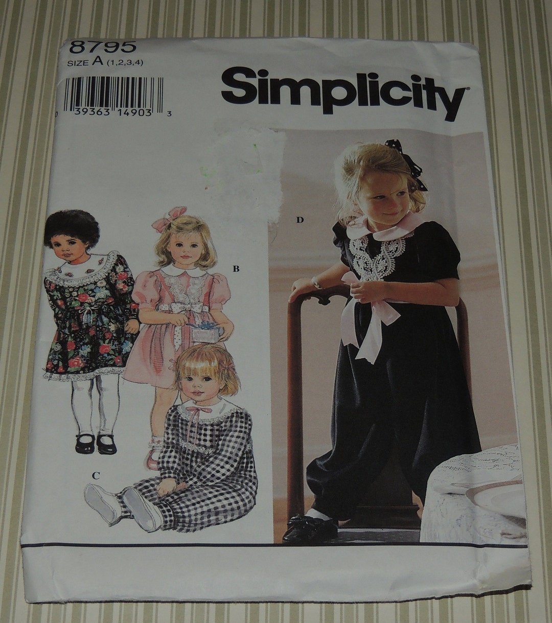 Uncut 1-4 Dress and Jumpsuit Pattern, Simplicity 8795 - Etsy