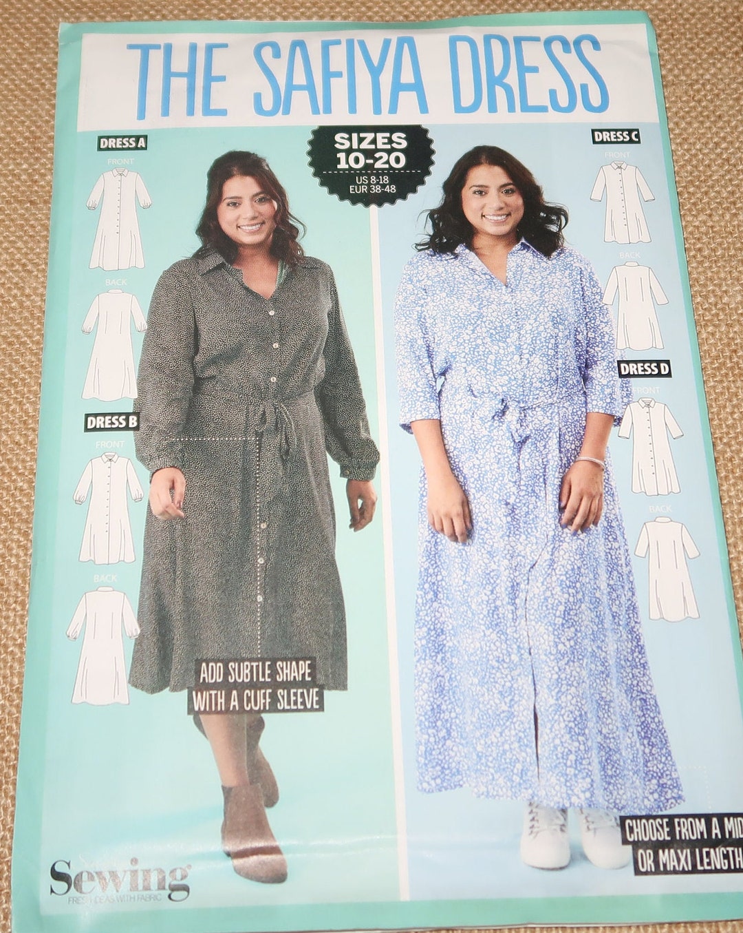Uncut 8-18 USA Simply Sewing the Safiya Dress Pattern - Etsy