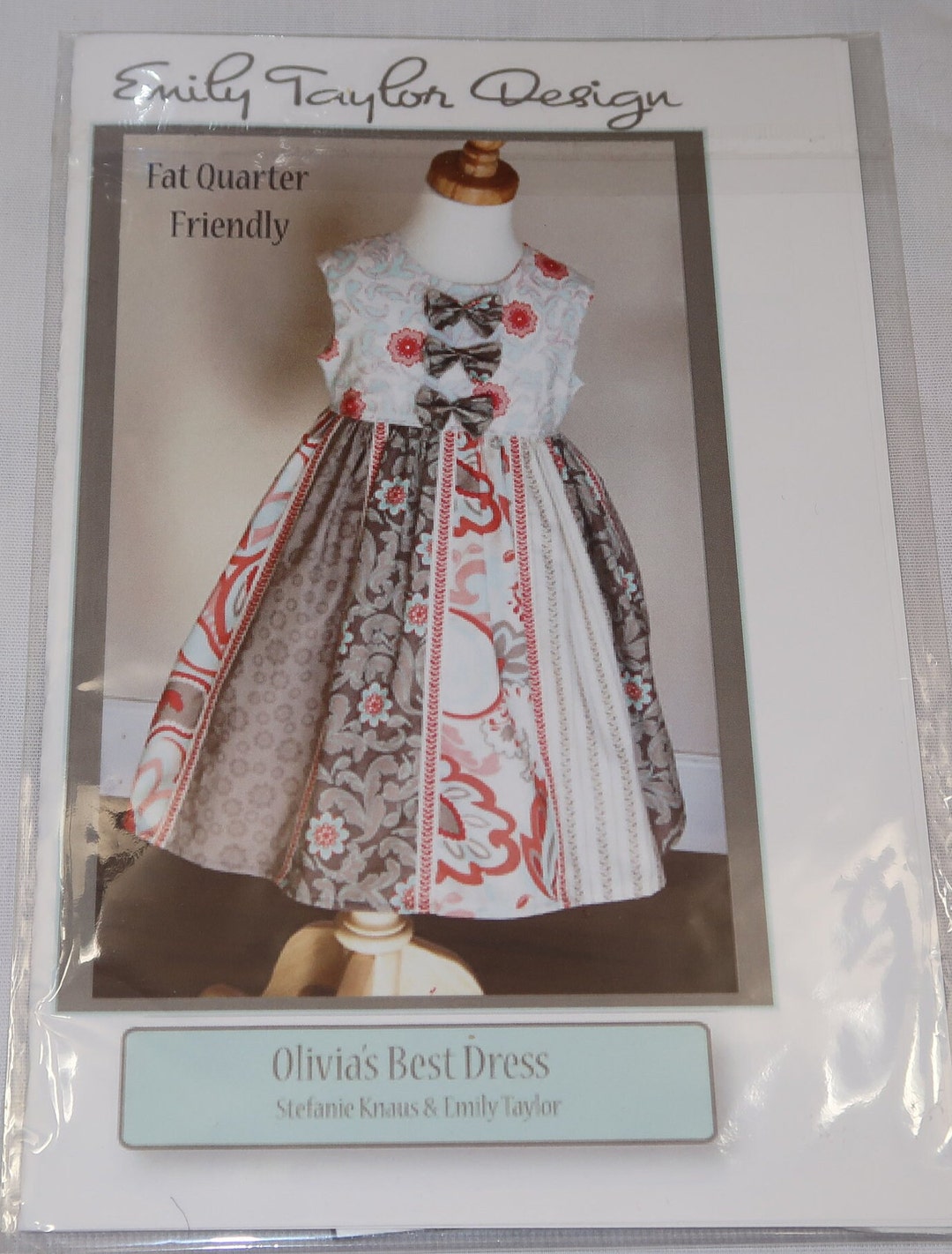 Emily Taylor Design, Olivia's Best Dress Pattern, Fat Quarter Friendly ...