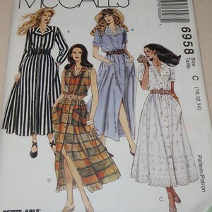 Uncut 10-14 Mccalls 6958 Misses Dresses Pattern - Etsy