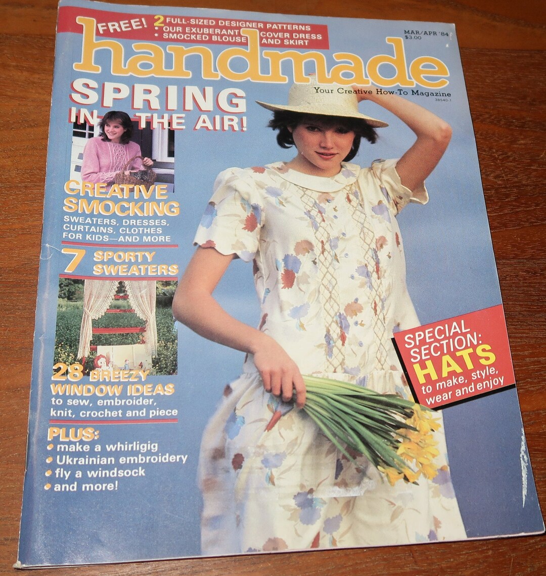 1984 Handmade, How to Magazine, Special Section HATS, to Make Style ...