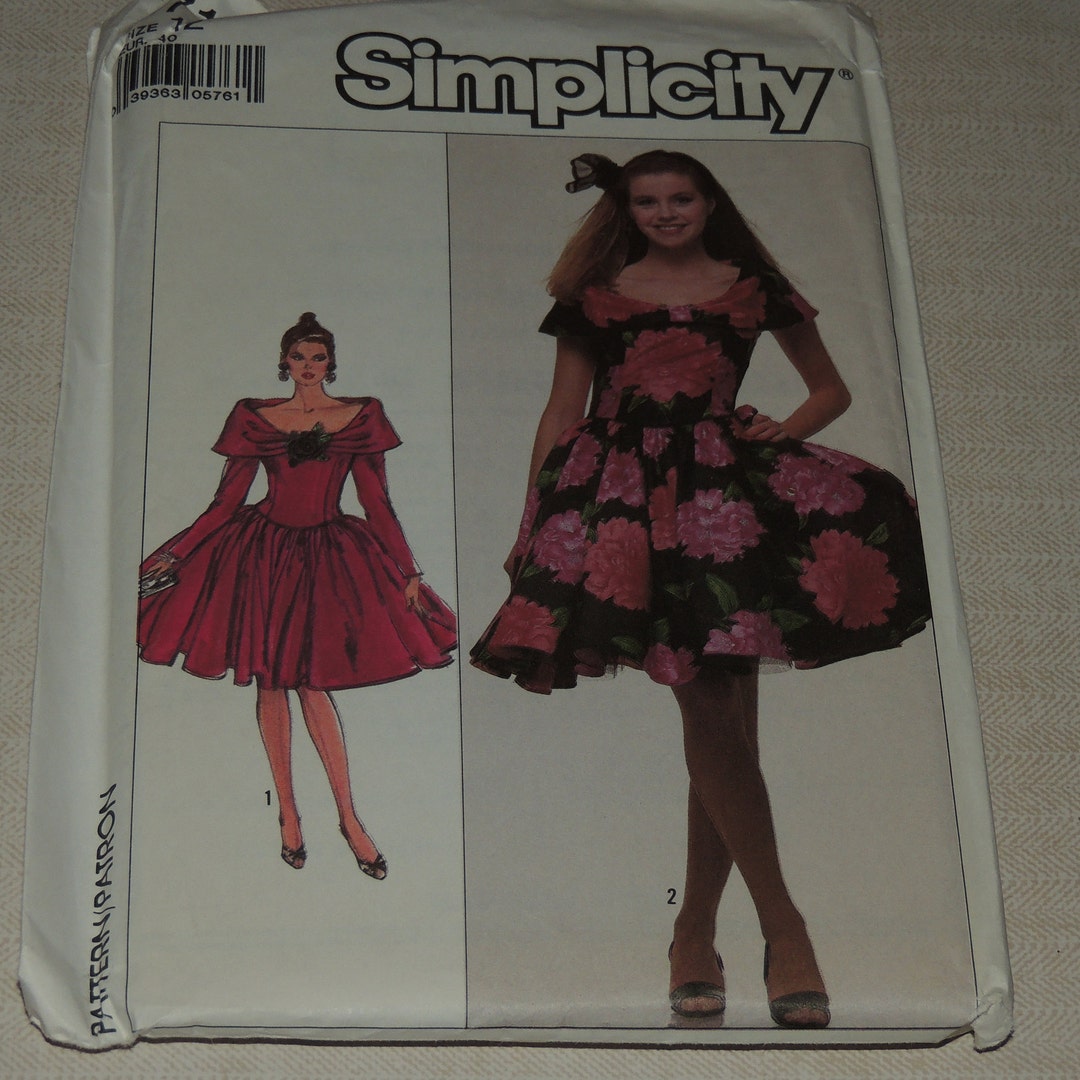 Uncut 12 Simplicity 8715 Dress Pattern - Etsy