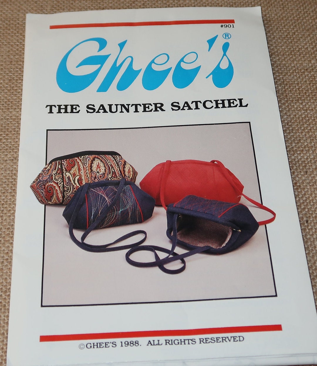 Uncut the Saunter Satchel Pattern by Ghees 1988 - Etsy